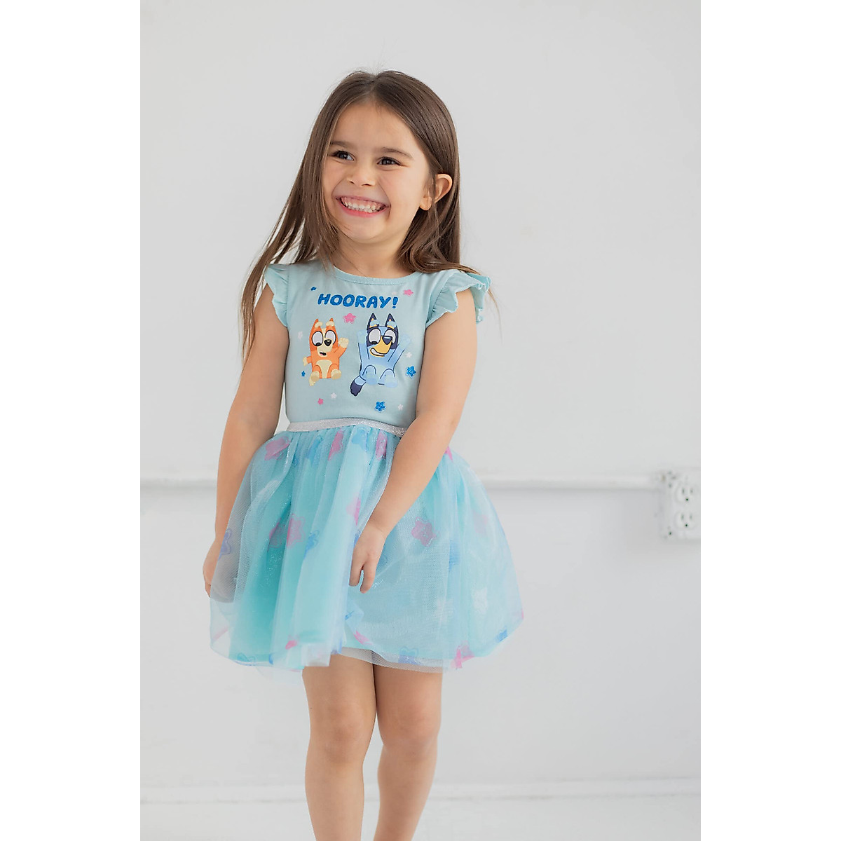 Bluey Bingo Toddler Girls Dress 2T Blue