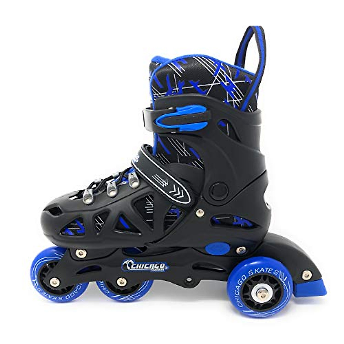 Chicago Skates Training Set Black/Blue MD (1 Little Kid - 4 Big Kid)