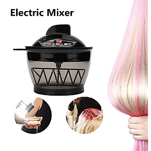 Electric Mixer, Hair Coloring Dyeing Mixer Kit Electric Dyestuff Mixer, Electric Blender, Automatic Dye Cream Blender US Plug with Scales for Hair Salon Home