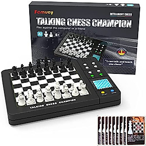 Electronic Chess Set, Computer Chess Game, Chess Set Board Game, Portable Travel Chess Computer Set for Adults, Unique Chess Sets Pen with Large Display Gift