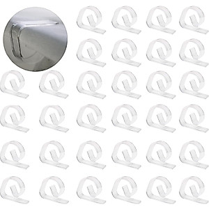 Clear Plastic Tablecloth Clips – Picnicking Accessory - Set of 72