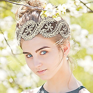 7 Pieces Lace Headbands Women Girls Stretch Headband Elegant Wide Headwrap Hair Turban Accessories