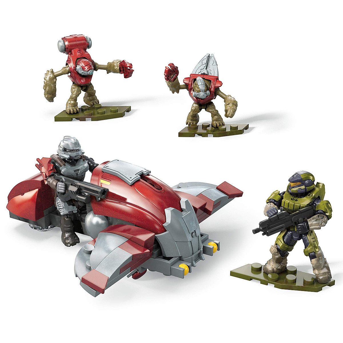 Mega Construx Halo Hijacked Ghost Vehicle Halo Infinite Construction Set, Building Toys for Kids