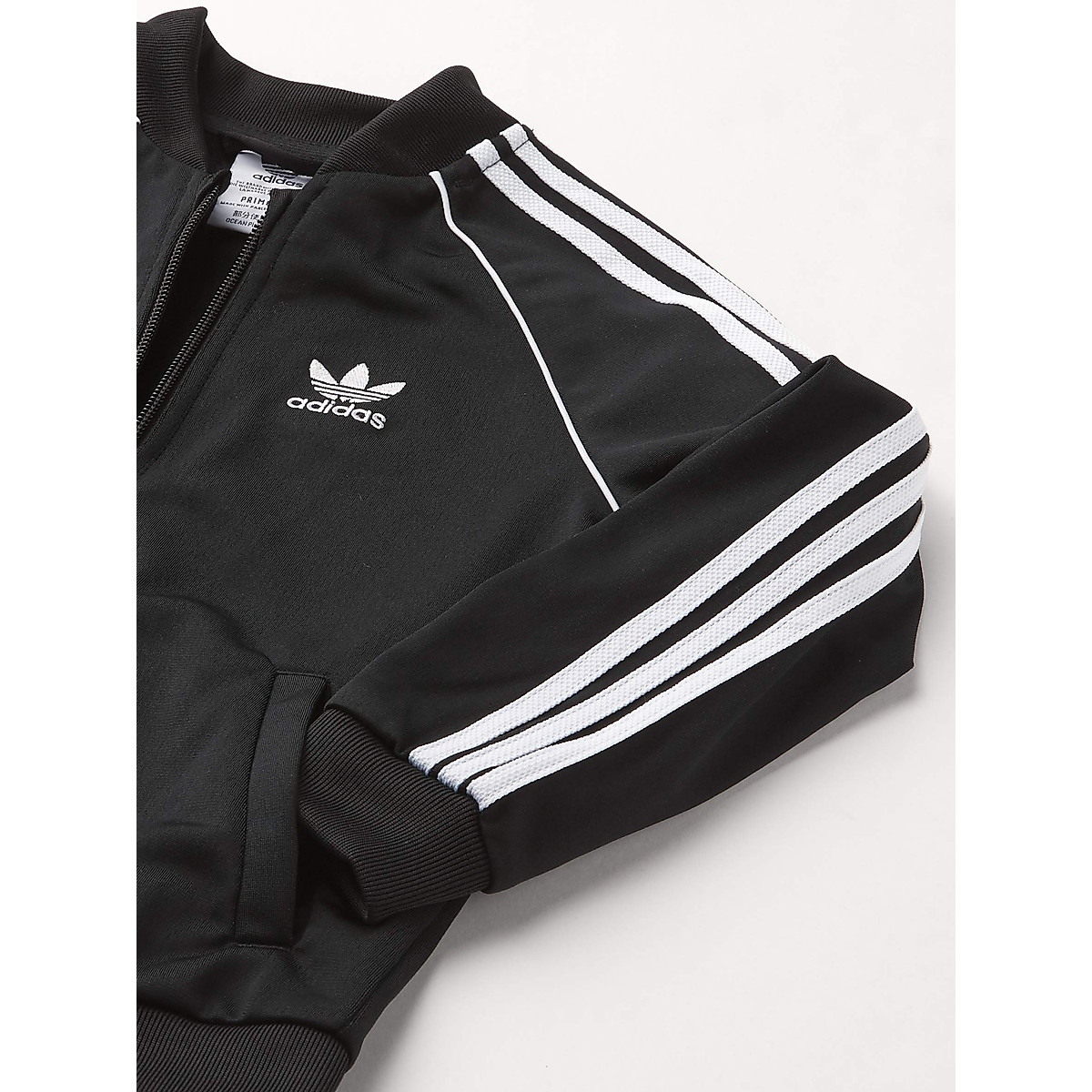 adidas Originals unisex baby Adicolor Superstar Tracksuit, Black/White, 4T US