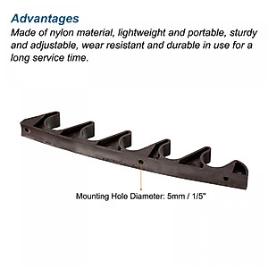 PATIKIL Chaise Adjustment Bracket, 4 Pack 5 Position Lawn Yard Multi Position Back Support Adjuster for Outdoor Lounge Patio, Brown
