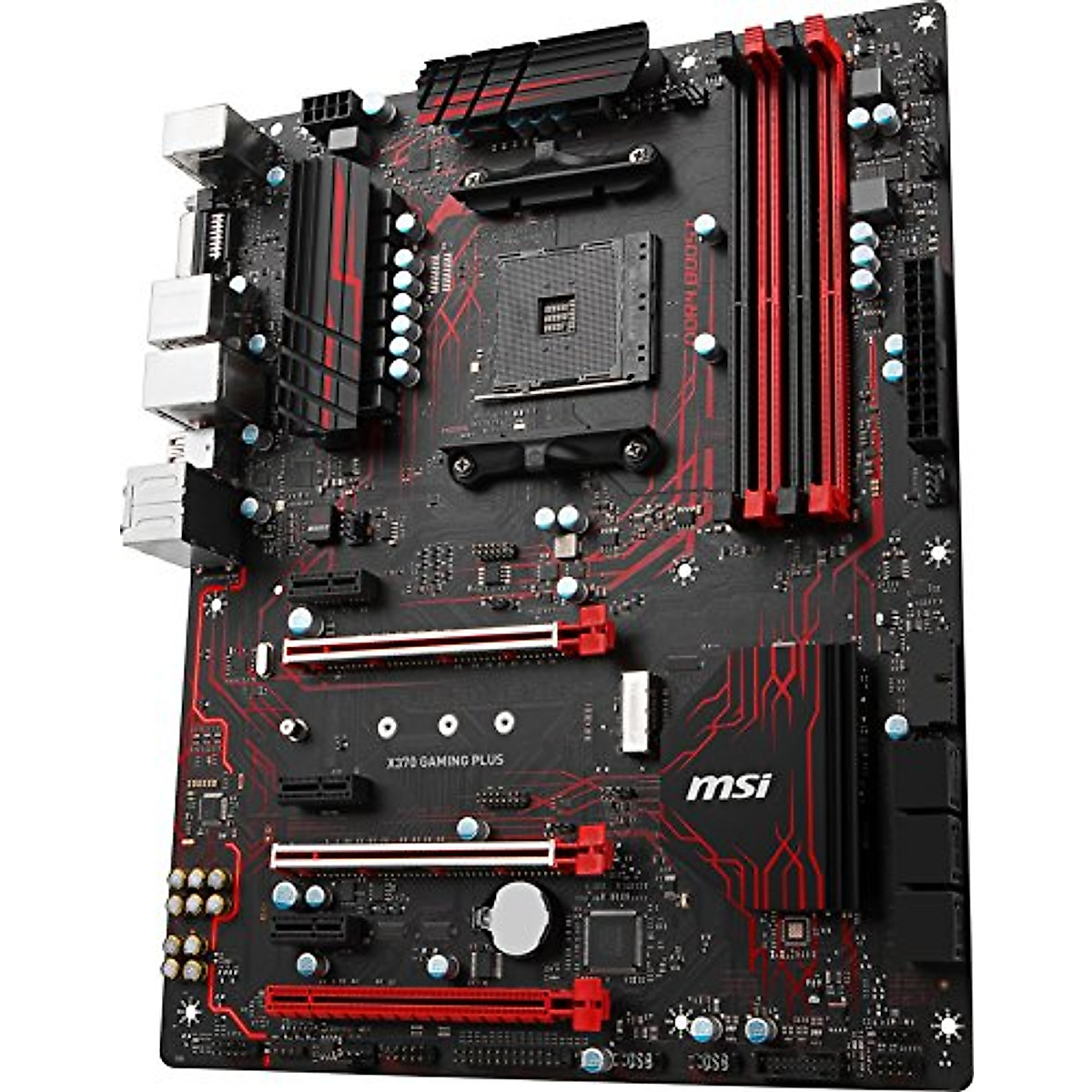 MSI Gaming AMD Ryzen X370 DDR4 VR Ready HDMI USB 3 SLI CFX ATX Motherboard (X370 GAMING PLUS)