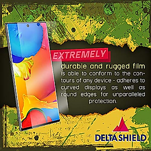 DeltaShield Screen Protector for Samsung Galaxy Note 10+ Plus (Note 10+ 5G, 6.8 inch Display) (2-Pack) (Slim Design for Cases) Anti-Bubble Military-Grade Clear TPU Film