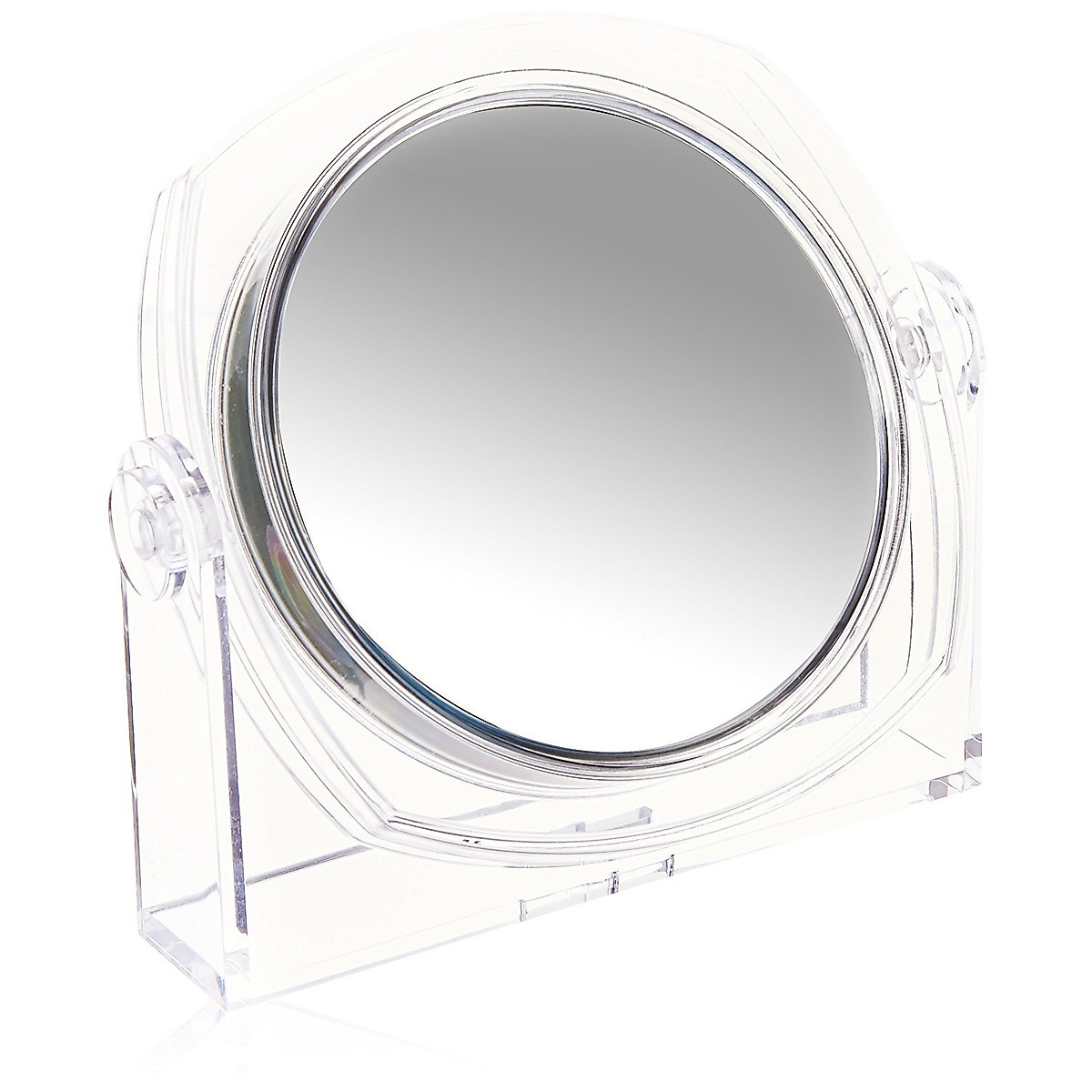 Rucci Clear Vanity Mirror, 1X/10X M821 Mirror Clear Acrylic 6.5 Inch (Pack of 1)