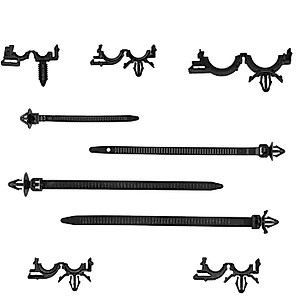 Car Wire Loom Clips 130PCS Car Automotive Harness Routing Clips Assortment Kits 9 Different Sizes Wire Loom Clips 40PCS Releasable Nylon Push Mounts Tie Wraps for Honda GM Mazda Jeep Wrangler Ford