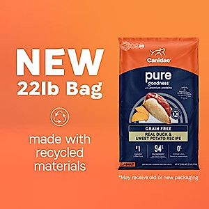 Canidae Pure Real Duck & Sweet Potato Recipe Adult Dry Dog 24 LB