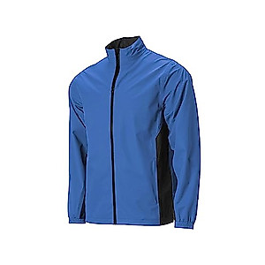 JMIERR Mens Lightweight Rain Jacket Casual Long Sleeve Active Windbreaker Golf Coats, US 46(XL) A Sky Blue