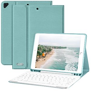 for iPad 9th Gen 2021 Case with Keyboard 10.2 inch, for iPad 8th Gen 2020/7th Gen 2019/Air 3/Pro 10.5 Keyboard Case, Detachable Wireless Bluetooth Keyboard with Pencil Holder for iPad 2021 9th