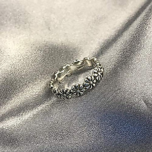 Gem Avenue 925 Sterling Silver Daisy Flower Ring for Women Size 6