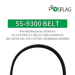 POSFLAG 99-9313 Snow Blower Paddles with 55-9300 Drive Belt Replaces 125-1128 55-9250 55-9251 88-0771 for Toro CCR2000, CCR2400, CCR2400R, CCR2400E, CCR2500, CCR2500R, CCR3000R, CCR3000E Snowthrowers