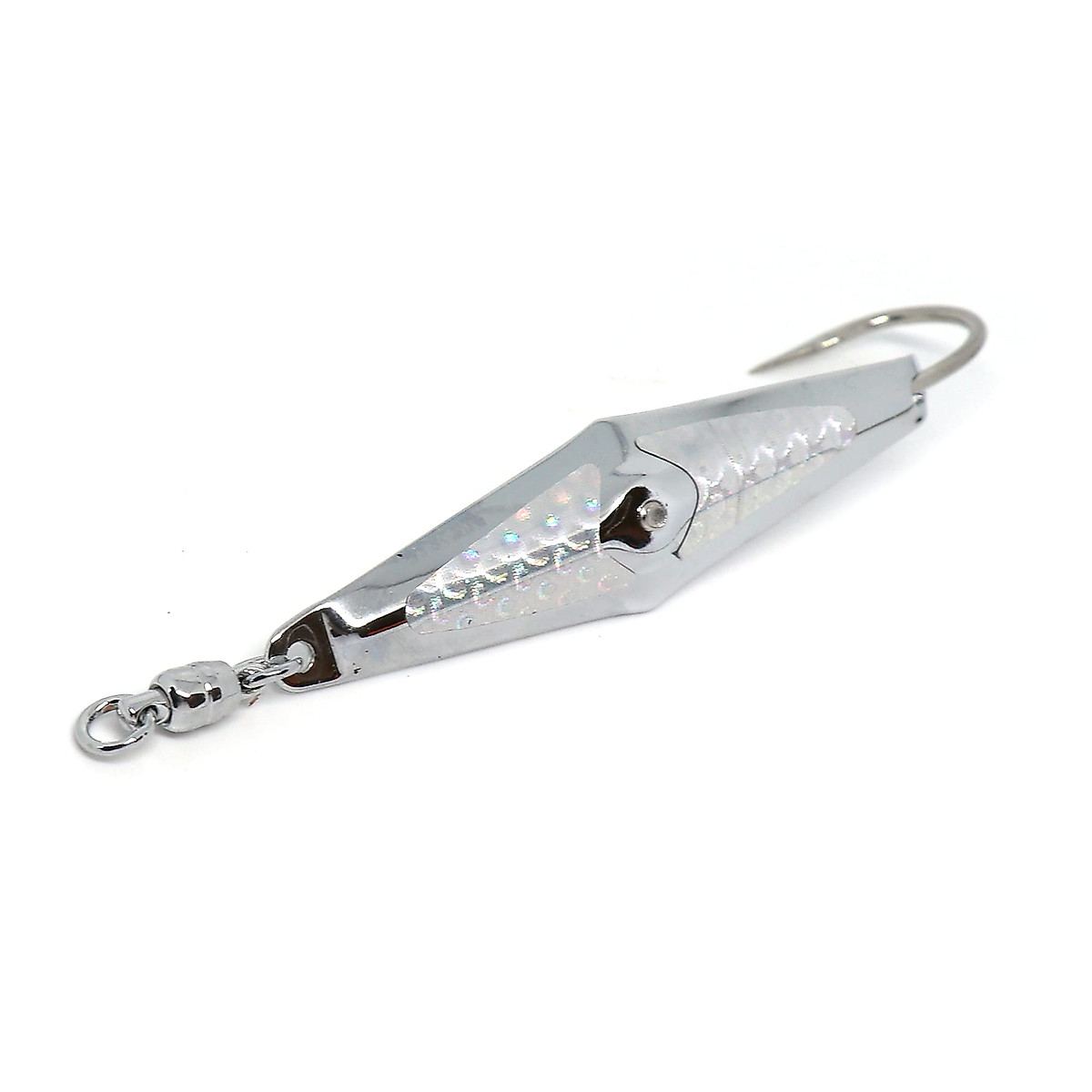 CLARKSPOON Spoon-Squid Precision Fishing Spoon for Spanish Mackerel, Bluefish, Tuna, Atlantic Bonito, & More! - Size 0 Spoon-Squid w/Ball Bearing Swivel - 5 Pack Assortment