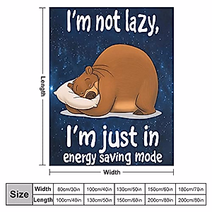 Bear Blanket Cute Funny Bear Decor Animal Throw Blanket Bear Gifts for Girls Boys Super Warm Soft Plush Lightweight Fleece Flannel Blanket Winter Couch Bedding Blanket for Kids Adults Women 40"x50"