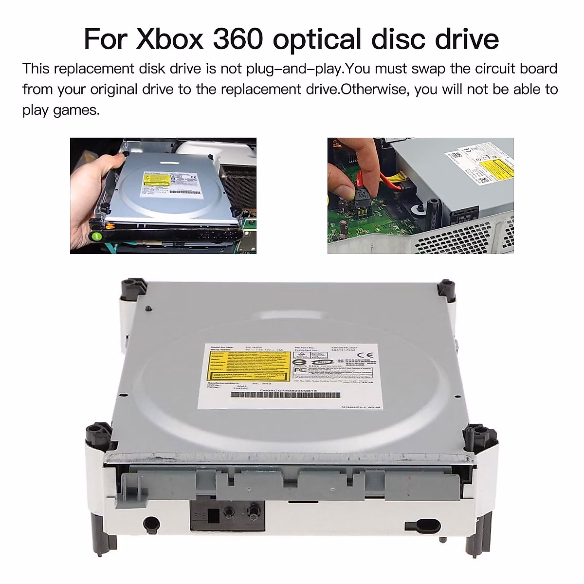 Replacement Lite-On DG-16D2S(-09C) DVD Drive for Xbox 360