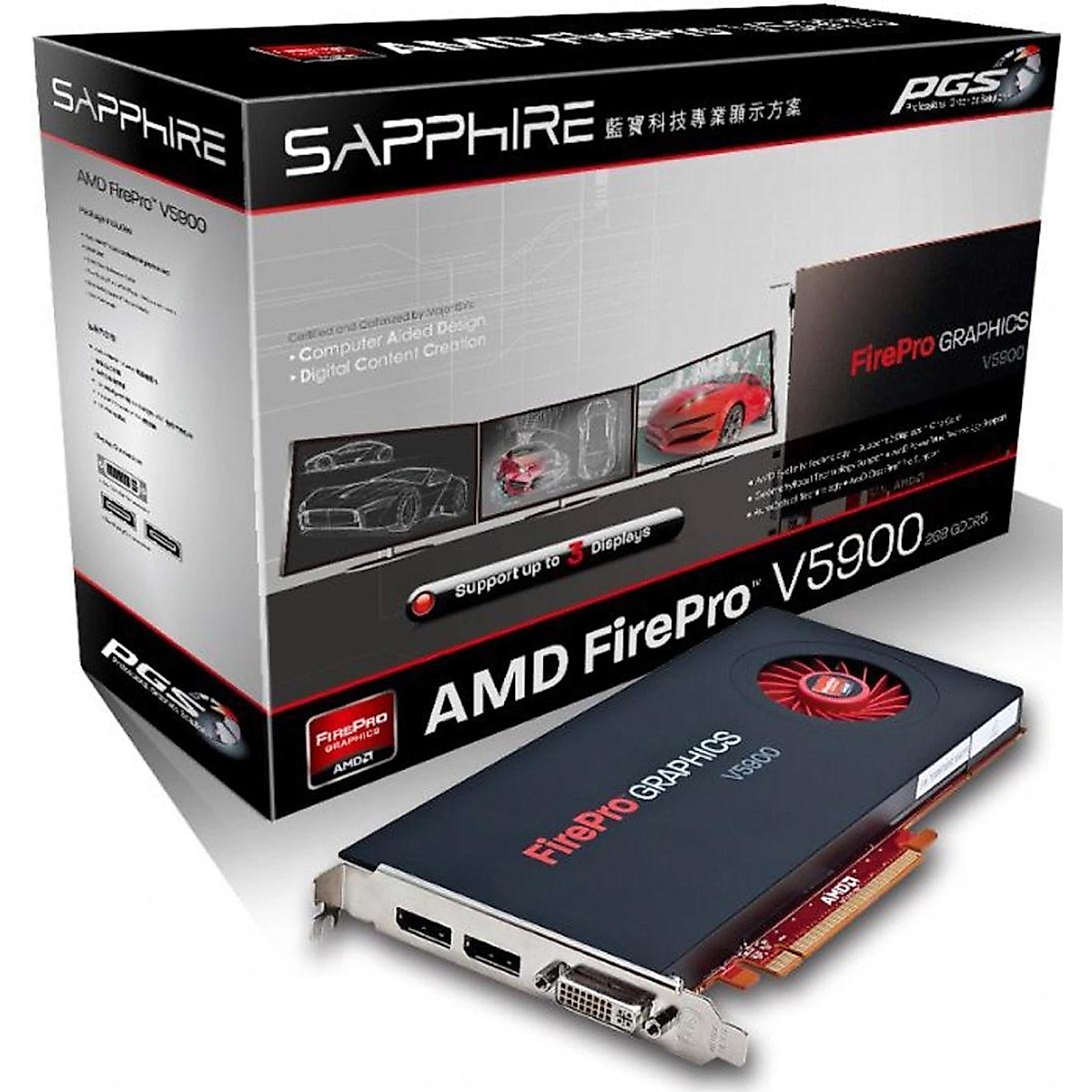 Sapphire 31004-20-40A AMD FirePro V5900 2Go Carte graphique