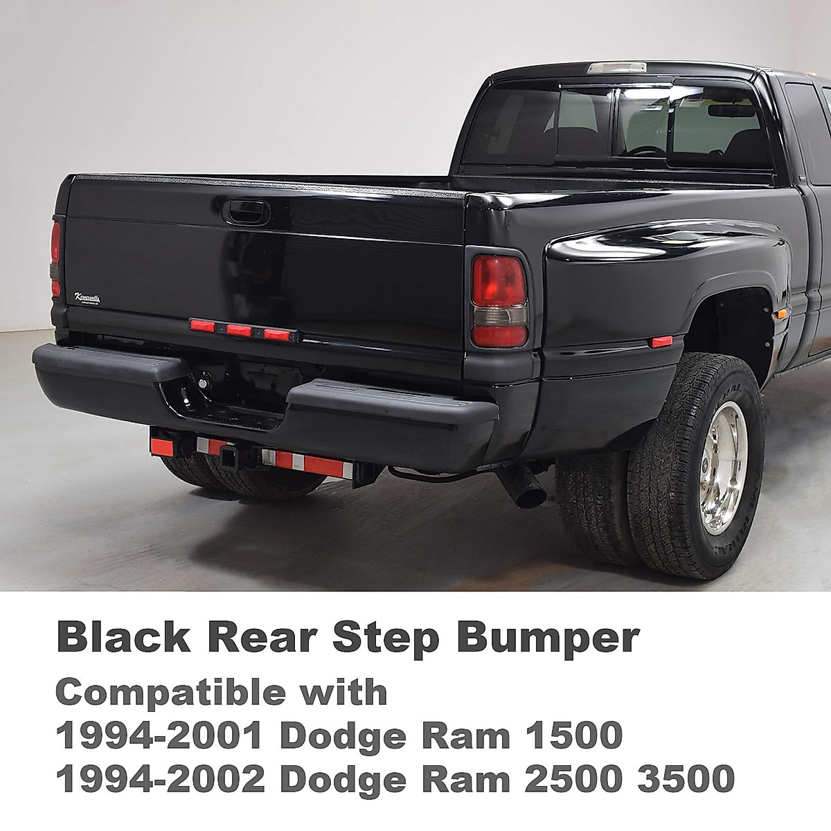 Rear Step Bumper Assembly Compatible with 1994-2001 Dodge Ram 1500,Rear Step Bumper Fit for 1994-2002 Dodge Ram 2500 3500