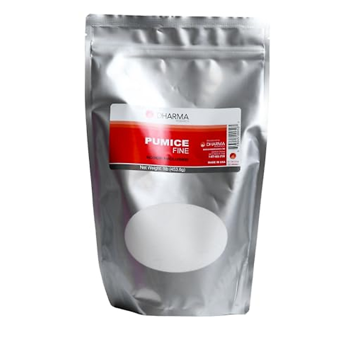 DHARMA RESEARCH Dental Pumice Powder, 1 lb Bag - Multi-Purpose Abrasive for Cleaning, Polishing, Beauty Products, Dental Lab Work, and Rock Tumbling (Fine)