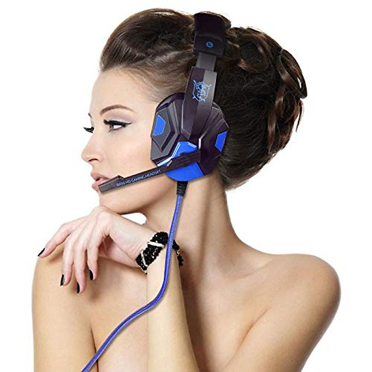 3.5mm Wired Noise Isolation Volume Control Gaming Headphone