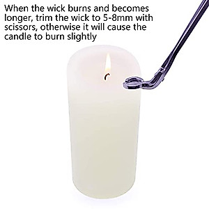 Ivory Pillar Candles, 3x4 Inch Unscented Off-White Dripless Long Lasting Slow Burning Cylinder Candles for Home, Wedding, Party ( 45 Hours), 6 Packs