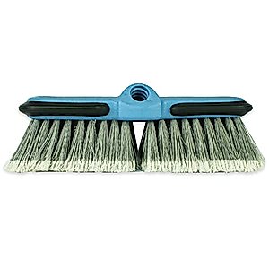 GIANT BEAR Soft Bristle car wash Brush Head (10"), Streamlined, Non-damaging, Scratch-Free, fits Standard Acme 3/4" trapezoidal Threads for car/Truck/Deck/SUV/Household Cleaning.
