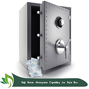 VacYaYa 50G(20Packets) Food Grade Moisture Absorbers Silica Gel Packs Desiccant for Storage,Food Safe Dessicant Silica Gel Packets for Moisture Storage Control