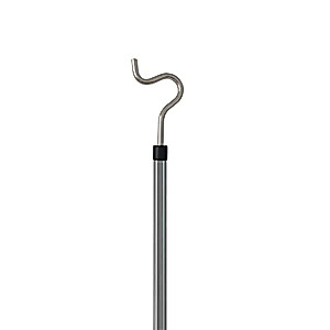 Frebuta Adjustable Long Reach Stick Clothes Poles Extend Closet Hook Pole 37 to 66 Inch Sponge Handle S Hooks Convenient Storage, Shutters Pole, Ceiling Home Reacher Poles Stainless Steels Assist Tool