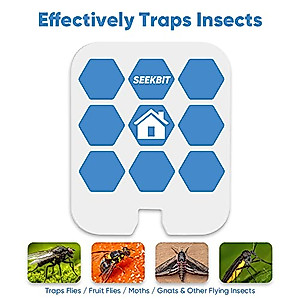 20 Pack Refills Glue Boards Compatible with Safer Home Indoor Fly Trap Refill Glue Cards for Dyna Trap Mosquito Trap DT3005W Dot SH502 Plug-in Indoor Insect Trap Fruit Fly Trap Replacement Glue Cards
