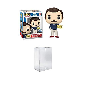 Funko Pop! TV: Ted Lasso - Ted Lasso with Believe Sign Bundled with a Byron's Attic Protector