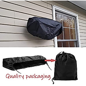 Wall-Mounted Patio Heater Cover - Black 36.5''L *9.5''H *6.5 '' W Electric Heater Cover,420D Oxford Waterproof Dustproof Infrared Heater Covers for Indoor Outdoor Garage Backyard Hanging Patio Heaters