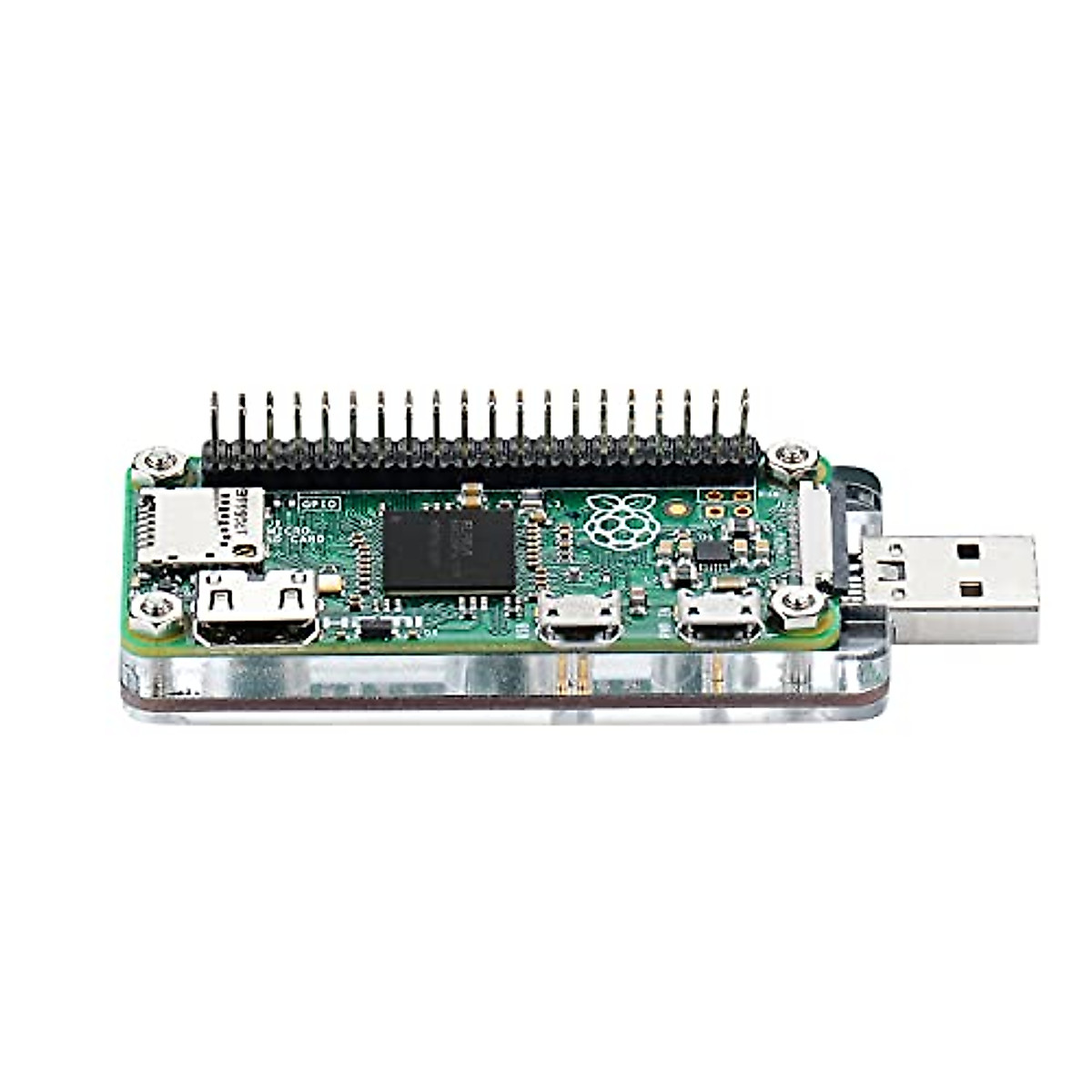 GeeekPi USB Dongle Expansion Board with Case for Raspberry Pi Zero/Zero W/Zero 2/Zero W 2, Both Front & Back Side Can Be Inserted