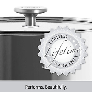 Chantal 3.Clad Tri-Ply 10 inch Stainless Steel Fry Pan, Polished Stainless Steel