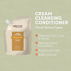 Mizani True Textures Cream Cleansing Conditioner, 16.9 Fl Oz