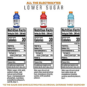 Gatorade G2 Thirst Quencher, 3 Flavor Variety Pack, 12oz Bottles (24 Pack)
