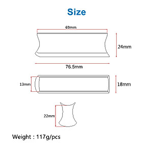 Alnicov Stainless Steel Guitar Slide Tone Bar for Dobro, Lap Steel Guitar, Hawaiian Guitar, Electric Guitar Accessories