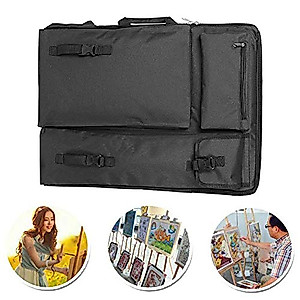 4K Art Portfolio Case Artist Backpack and Tote Cloth Bag Waterproof Sketch Ding Board Bag Art Carrying Bag Art Supplies Bag(2)