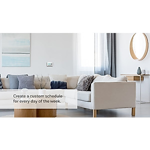 Honeywell Home RTH7560E 7-Day Flexible Programmable Thermostat-Extra-Large Backlit Display, White