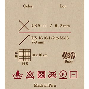 100% Baby Alpaca Yarn Wool 100g Hank Bulky Weight Hand Dyed Made in Peru - Heavenly Soft and Perfect for Knitting and Crocheting (Lavender, Bulky Hand Dyed - 100g Hank)