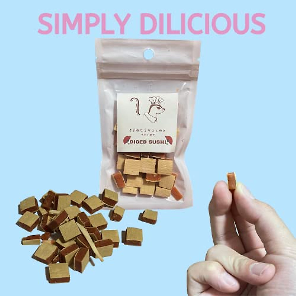 PETIVORE Premium Sushi Steak for Sugar Glider and Small Exotic Pet (Hamster, Squirrel, Chinchillas, Marmoset) Happy Treats, Snacks and Food (30g)