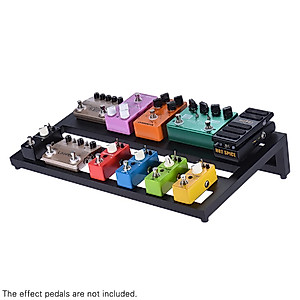 SIMBAE Aluminum Alloy Pedal Board DB-3 Portable Guitar Effect Pedal Board Pedalboard Aluminum Alloy with Carrying Bag Pedals Mounting Tapes
