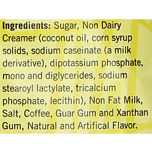 MOCAFE Caramel Blended Ice Coffee Mix, Instant latte frappe powder, 3lb bulk bag