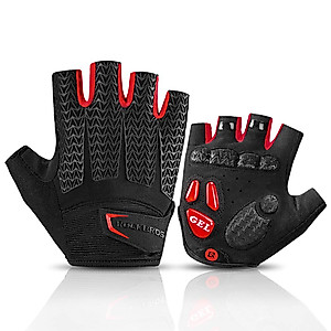 ROCKBROS Road Cycling Gloves for Men Women Commuter Gloves Half Finger Biking Gloves with Gel Padded Shock Absorbing, Breathable Anti Slip Road Bike Gloves