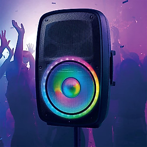 Ion Audio Total PA Glow Max - Bluetooth Speaker 500W PA System with Microphone Stand and LED Lights (Renewed)