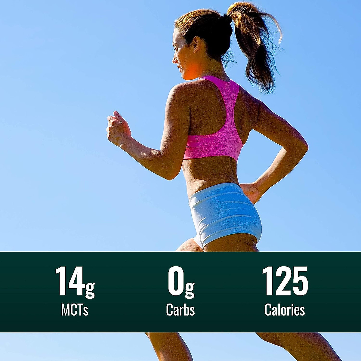 Natural Force Organic MCT Oil – Pure Glass Bottle – Made from 100% Cold Pressed Virgin Coconut Oil + Certified Keto, Paleo, Kosher, Vegan & Non-GMO – Lab Tested for Quality and Purity - 32 Ounce