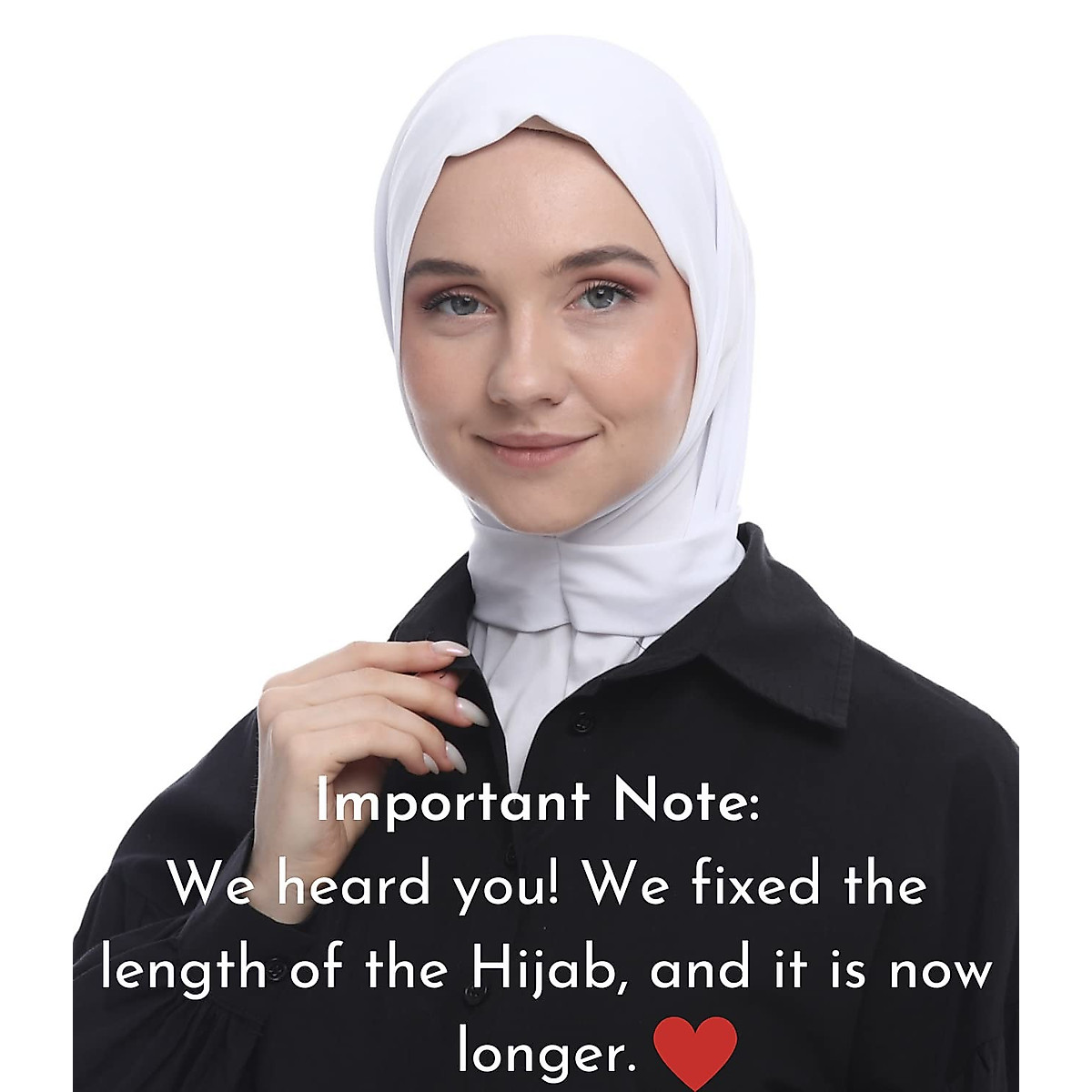 Marwa Fashion Muslim Hijab for Women - Premium Quality Hijab Scarves for Women made up of 100% Stretchable Polyester - White