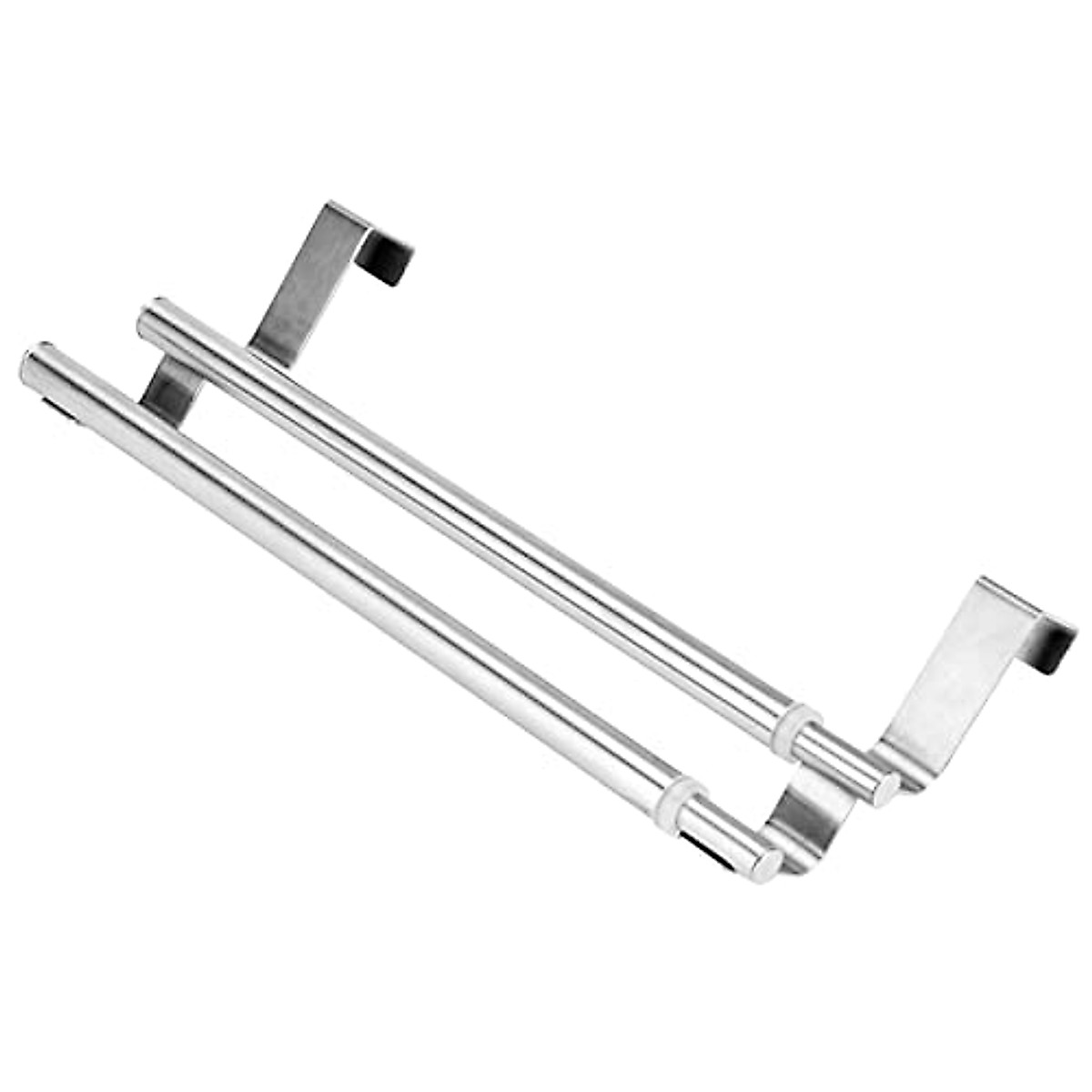 Syrisora Double Layers Stainless Steel Telescopic Towel Holder Rack Hanger Organizer Bathroom Kitchen