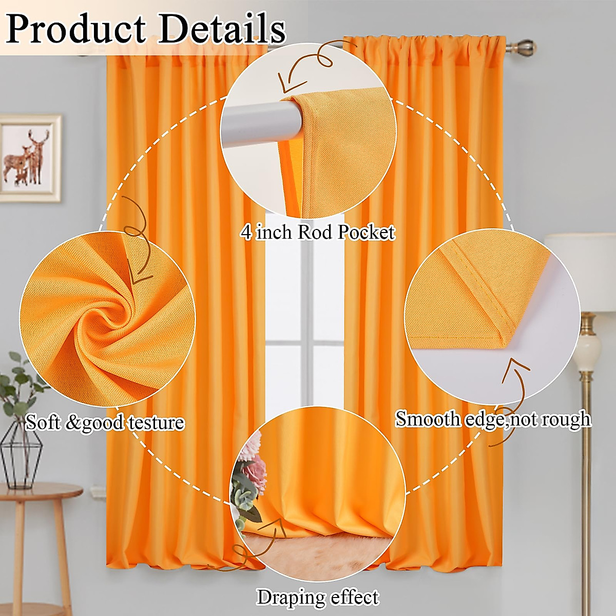 10x10FT Gold Backdrop Curtains for Parties - Gold Backdrop for Birthday Photo Background Home Decoration Supplies Curtains Backdrop 5x10FT 2 Panels