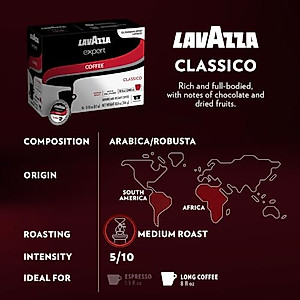 Lavazza Expert Variety Pack, Blended and Roasted in Italy, Light through Dark Roast, Full -Bodied, Sweet, Aromatic, Intense, Peristent blends, (36 Count) - Value Pack